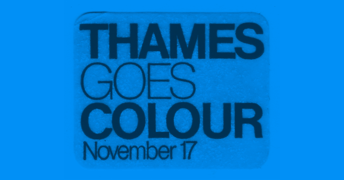 Thames goes colour - THIS IS THAMES from Transdiffusion